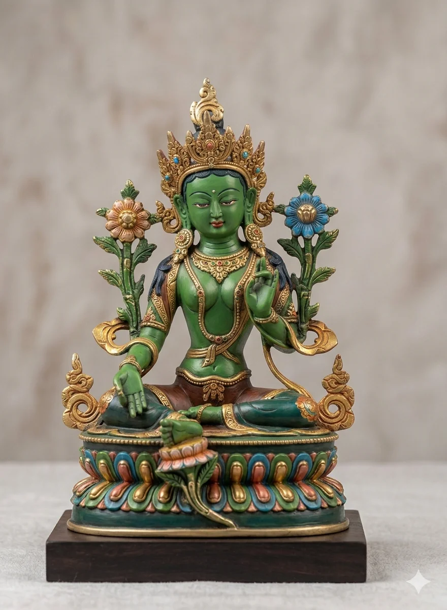 Green Tara Bodhisattva Statue | NonaMart